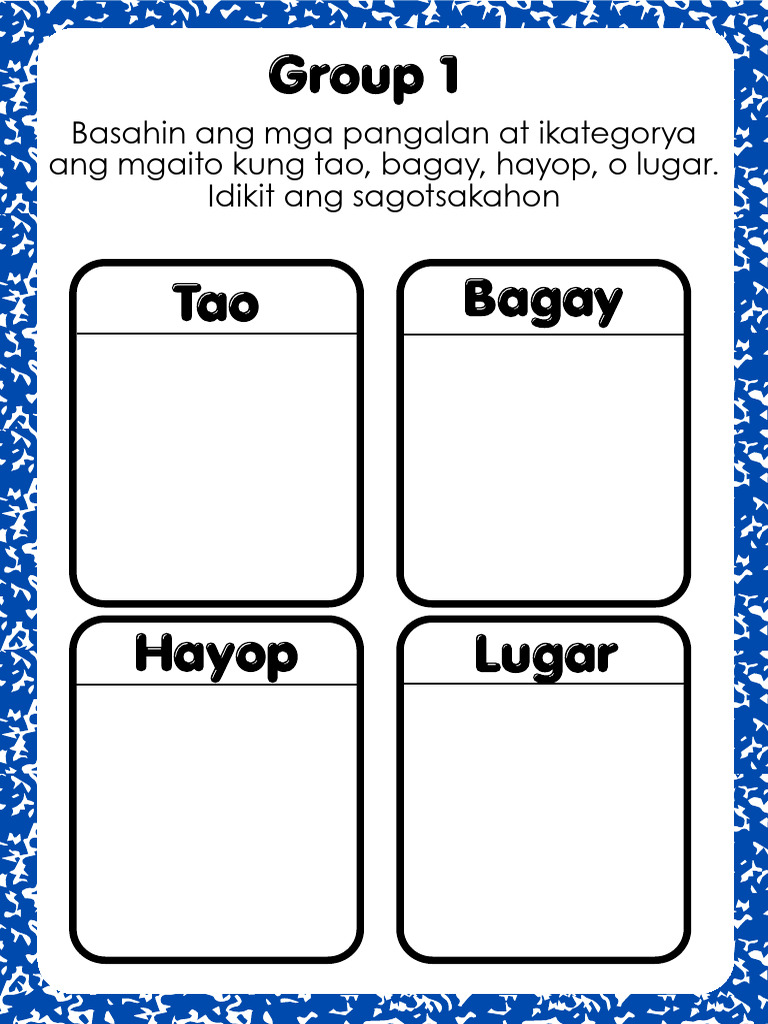 Pangngalan Group Activity | PDF