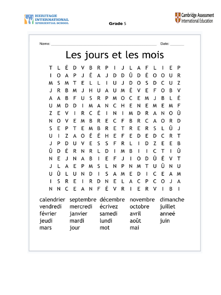 Les Jours Et Les Mois-Asynchronous | PDF