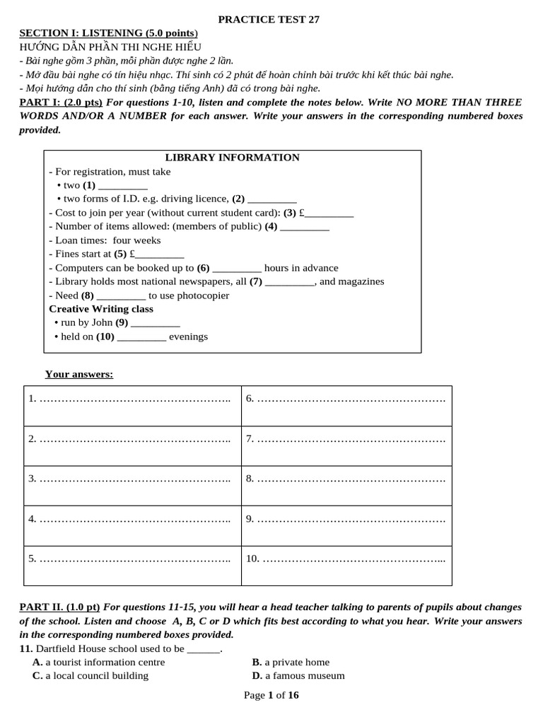 PRACTICE-TEST-27 | PDF | Sustainability | Glacier
