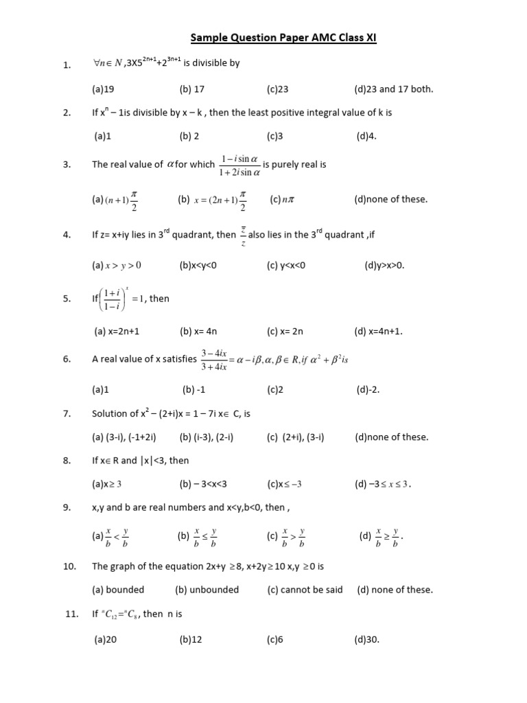 Class XI Sample Question Paper | PDF | Chess | Chess Theory