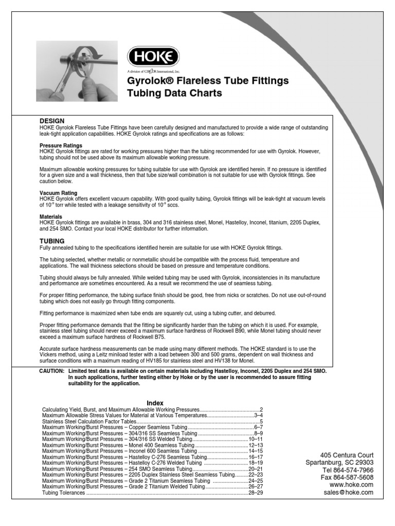 Tubing Data Charts | Download Free PDF | Strength Of Materials | Yield ...
