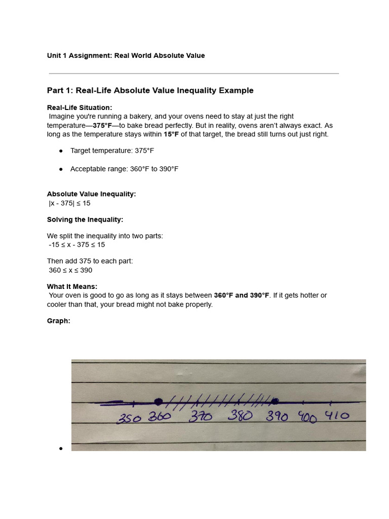 Real-World Absolute Value Examples | PDF