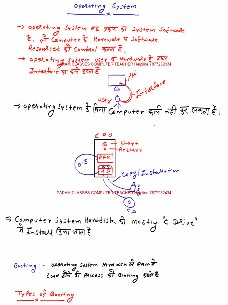 70792252380193_Class 01 Operating System Introduction_watermark | PDF