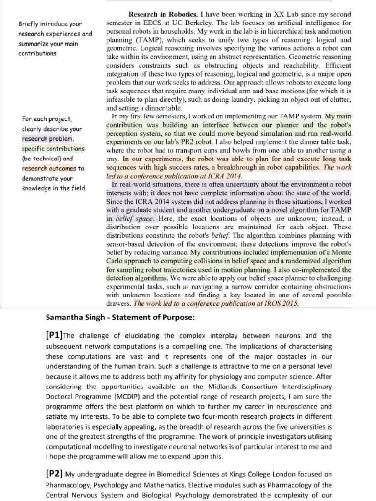 Kumpulan Contoh Personal Statement Untuk Study Abroad | PDF