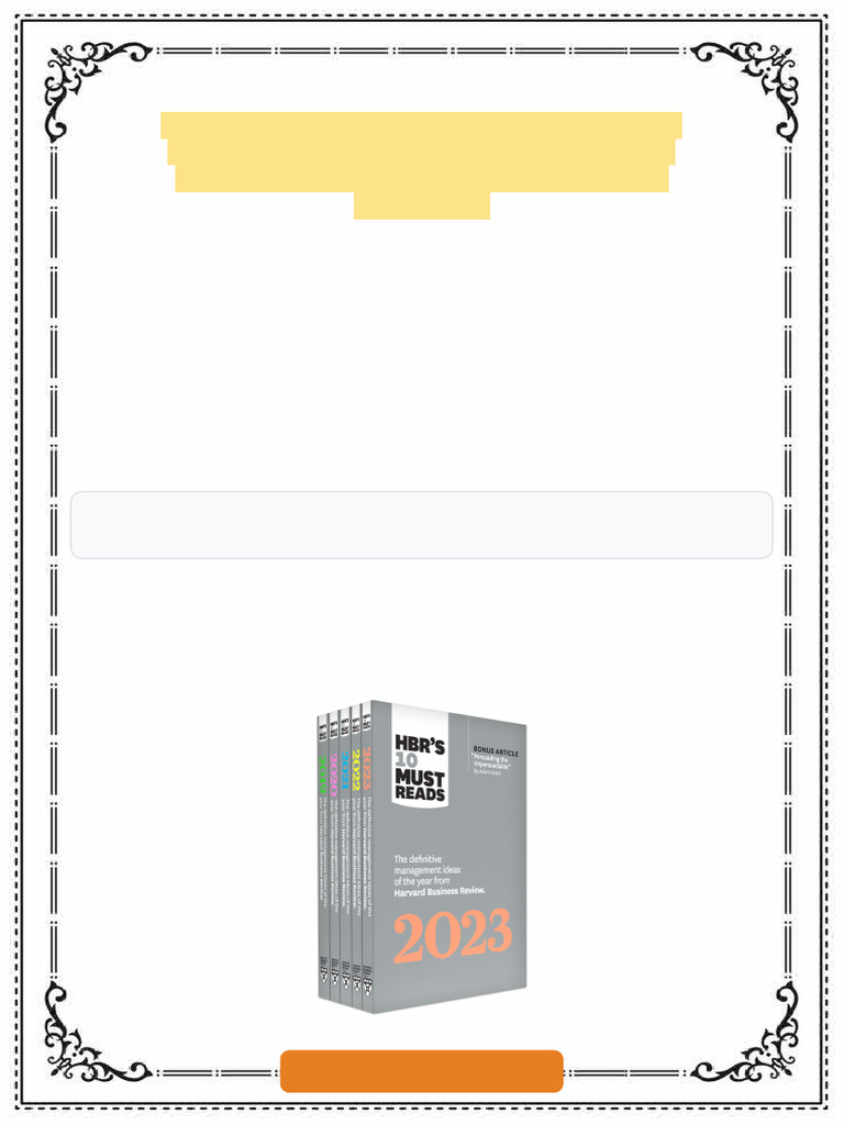 5 Years of Must Reads from HBR: 5 Books (HBR's 10 Must Reads), 2023th ...