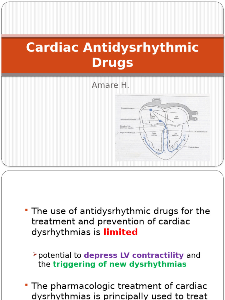 Cardiac Antidysrhythmic Drugs | PDF | Heart | Internal Medicine