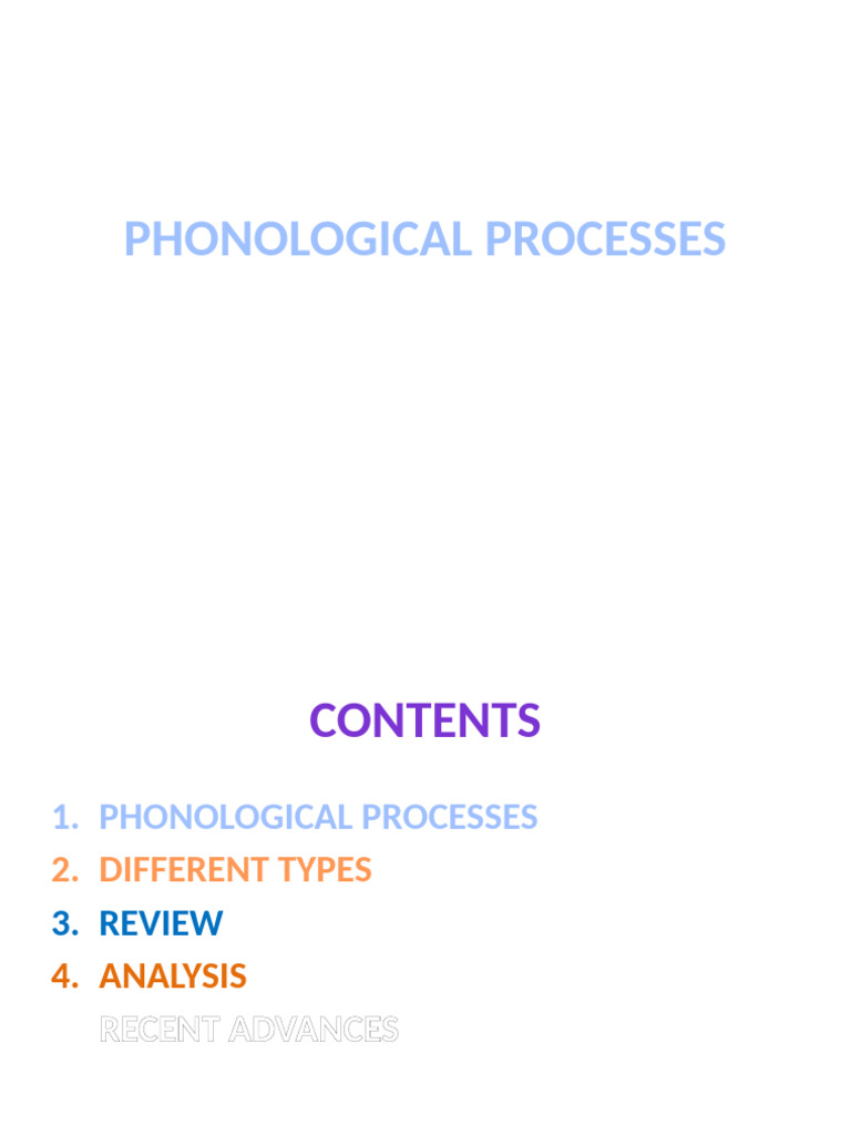 Understanding Phonological Processes | PDF | Syllable | Oral Communication