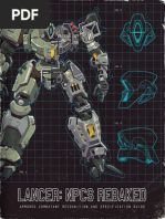 Lancer RPG Character Sheet Template | PDF