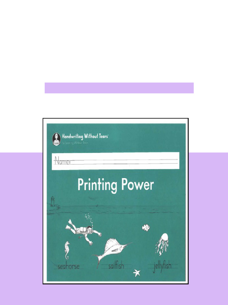Handwriting Without Tears Printing power 9th ed. Edition Jan Z. Olsen ...