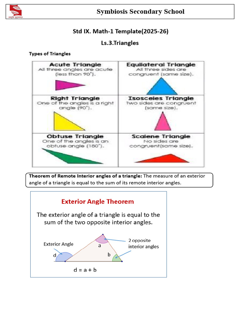 Ls.3.Triangles Template | PDF | Triangle | Perpendicular