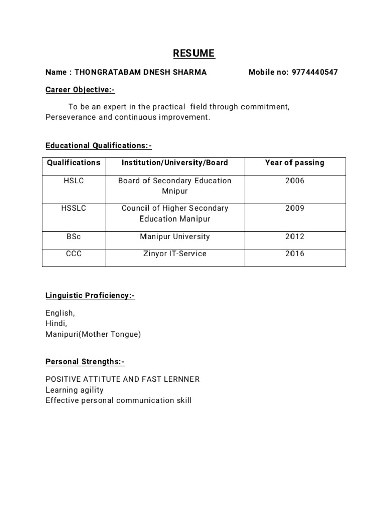 Dinesh Resume | PDF