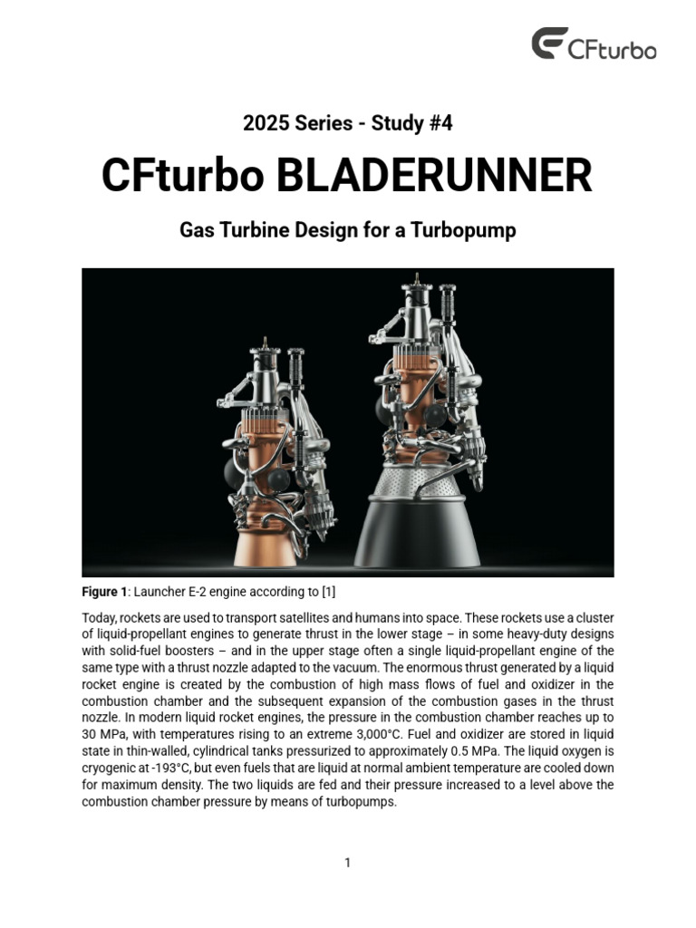Gas Turbine Design for Rocket Turbopump | PDF | Liquid Propellant ...
