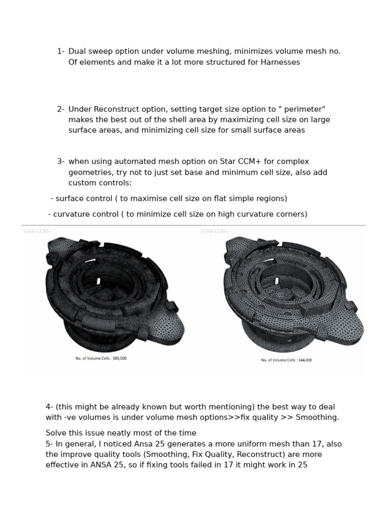 Dual Sweep Option Under Volume Meshing | PDF