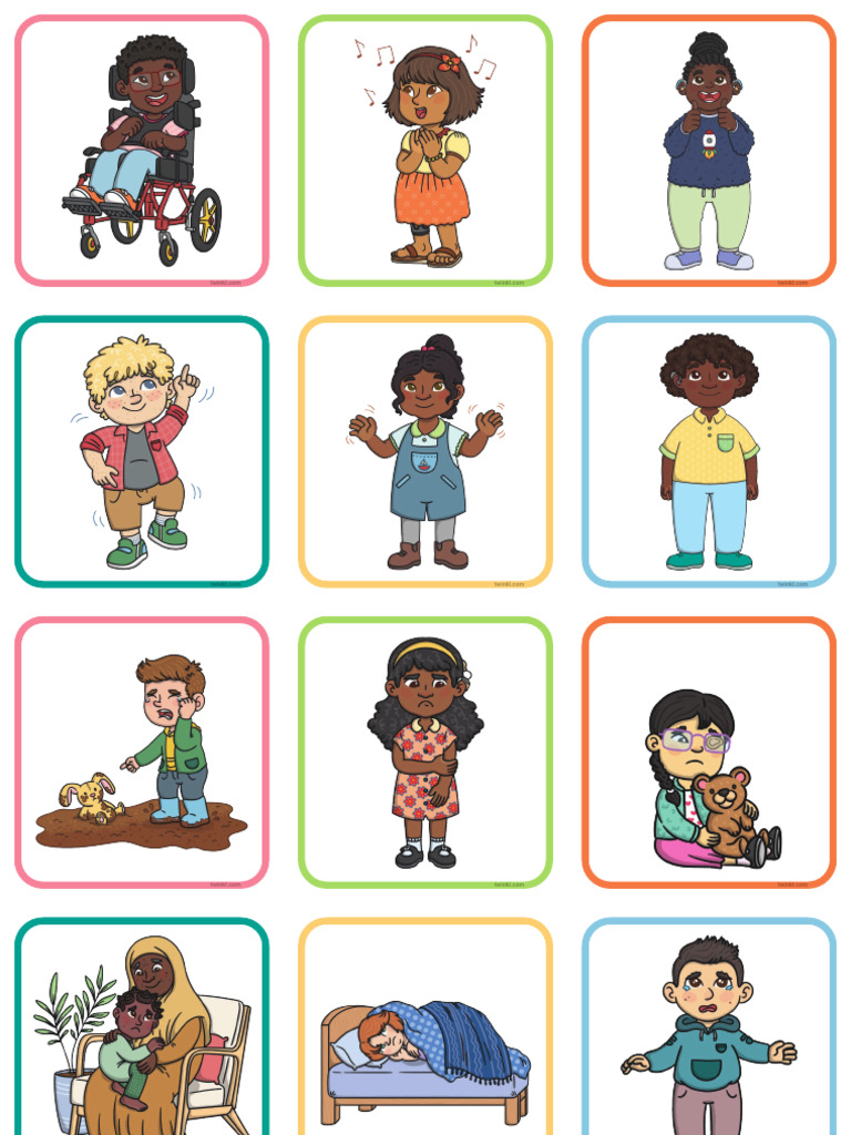 Feelings and Emotions Sorting Cards | PDF