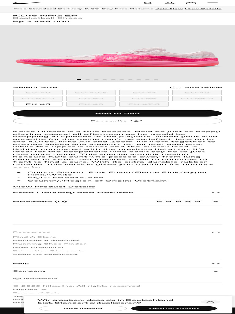 KD16 NRG EP Basketball Shoes. Nike ID | PDF