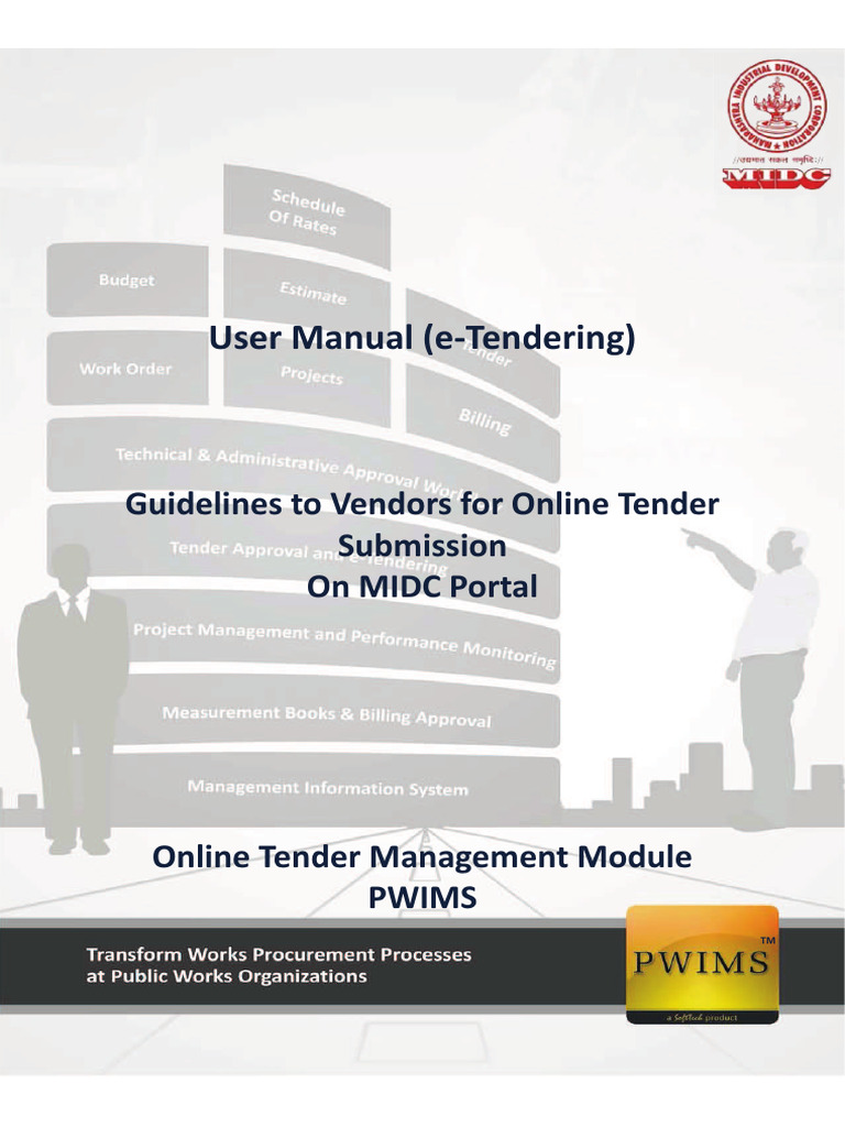 MIDC - Guidelines Online Tender Submissoin_2 | PDF | Public Key ...