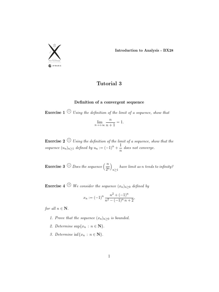 Lecture 3_Tutorial | PDF | Sequence | Mathematical Objects