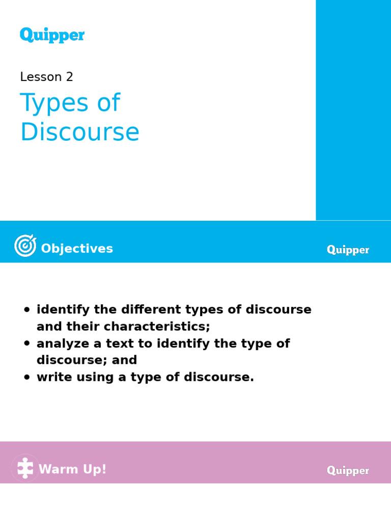 Understanding Types of Discourse | PDF | Essays | Argument