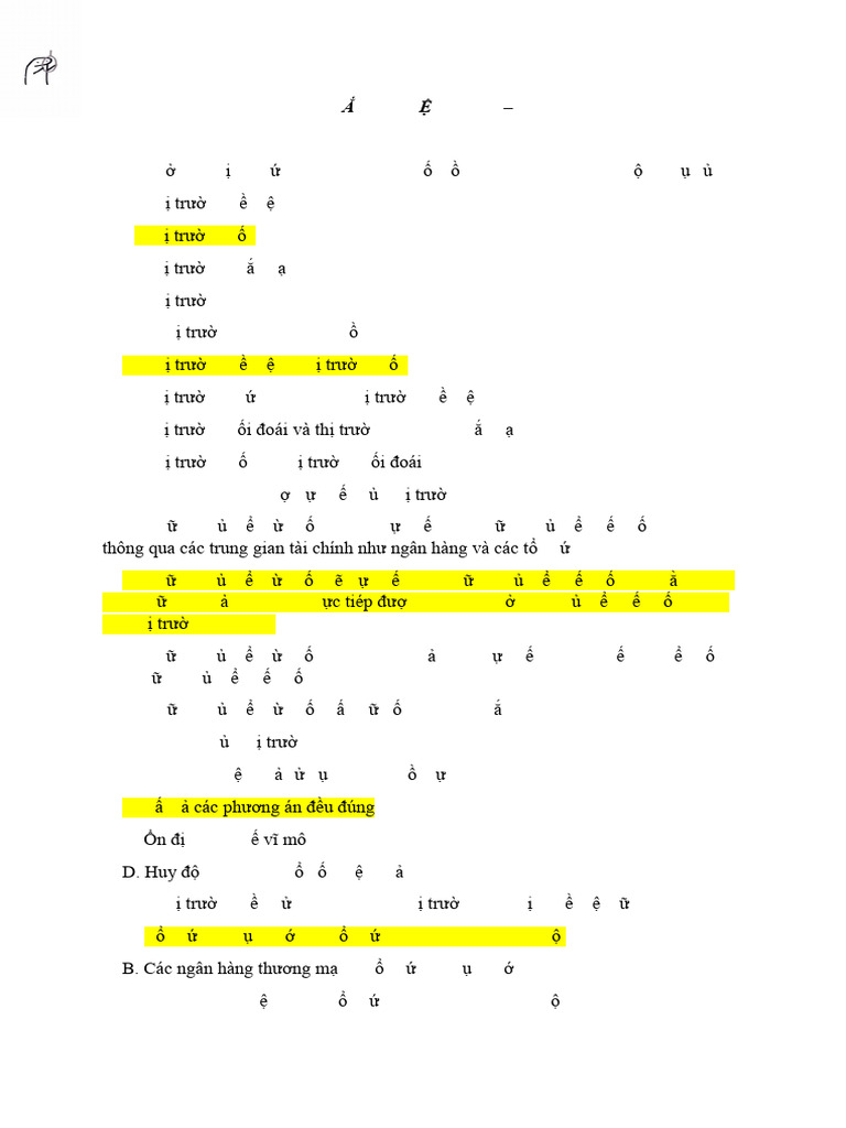 TRẮC-NGHIỆM-TTTC-1 | PDF