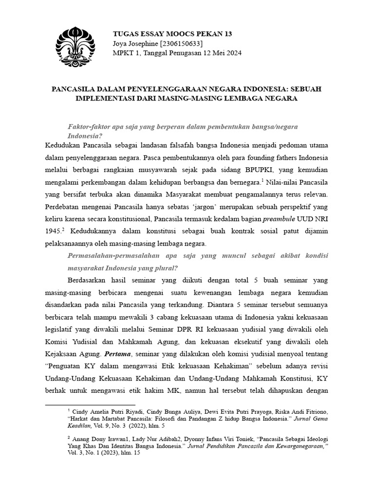 Esai Moocs_Joya Josephine_2306150633_12 Mei 2024 (1) (1) | PDF