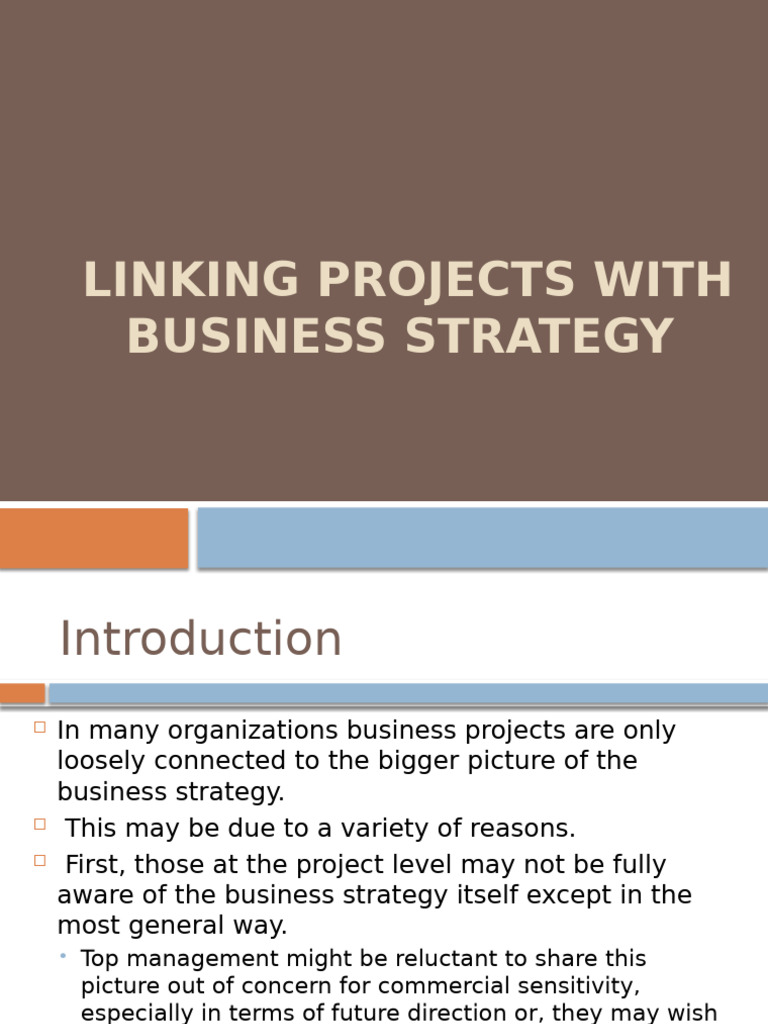 Aligning Projects with Business Strategy | PDF | Strategic Management ...