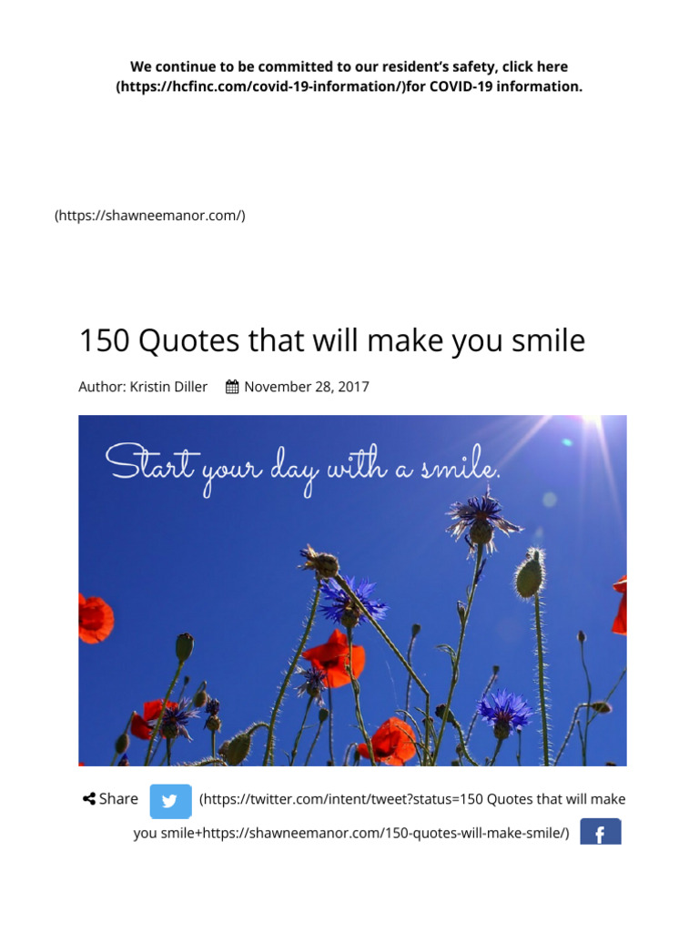 150 Quotes That Will Make You Smile » Shawnee Manor | PDF | Chess ...
