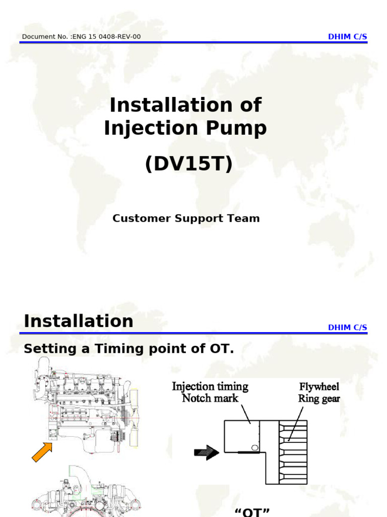 Installation Injection Pump | PDF