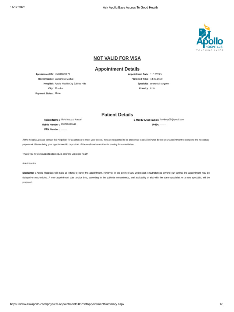 Ask Apollo Easy Access To Good Health | PDF