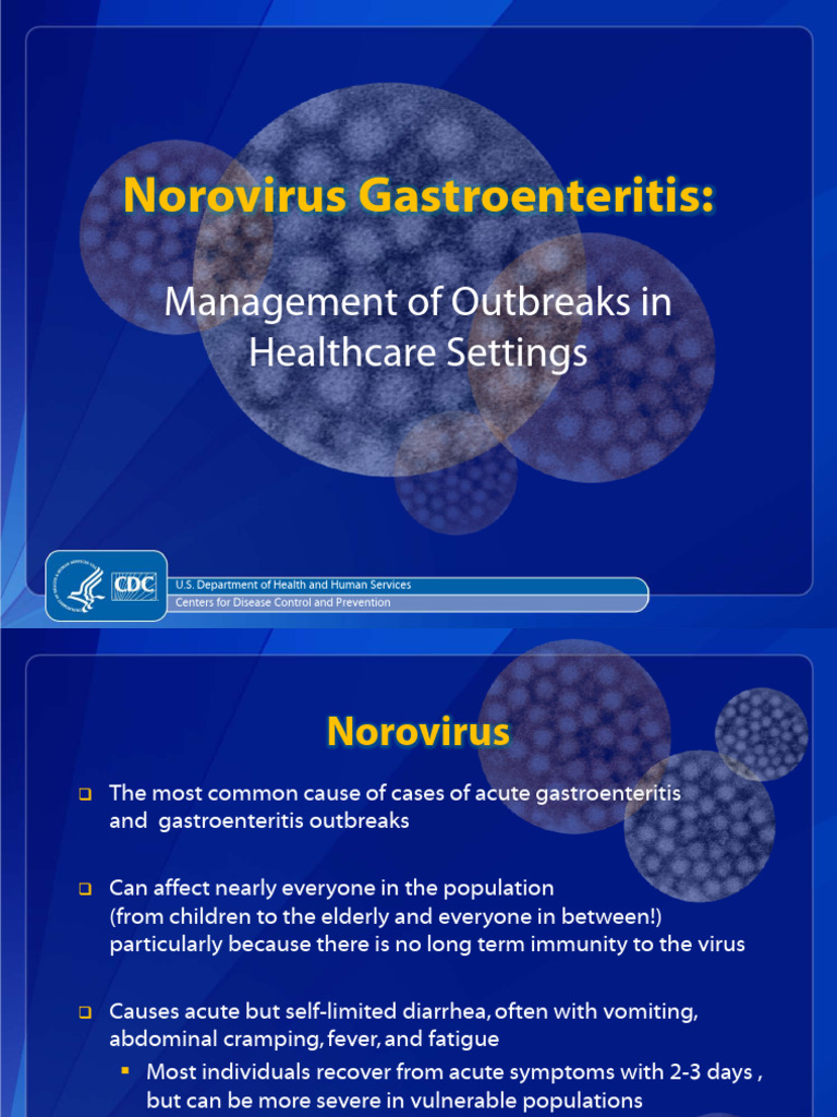 Guidelines Norovirus Gen 508 | PDF | Infection | Disinfectant