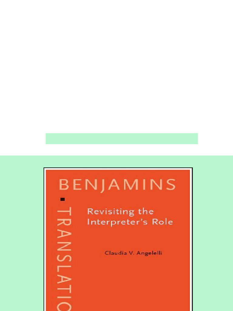 (Ebook) Revisiting the Interpreter's Role: A Study of Conference,Court ...