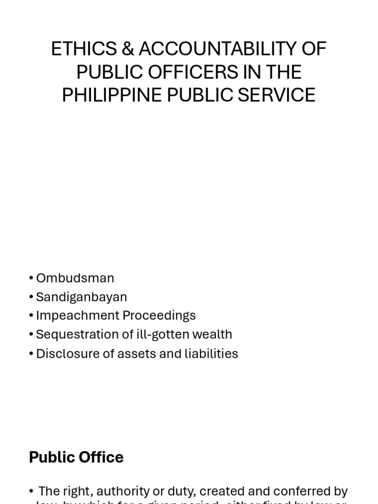 Ethics Responsibility Public-Official 250913 194921 | PDF | Burden Of ...