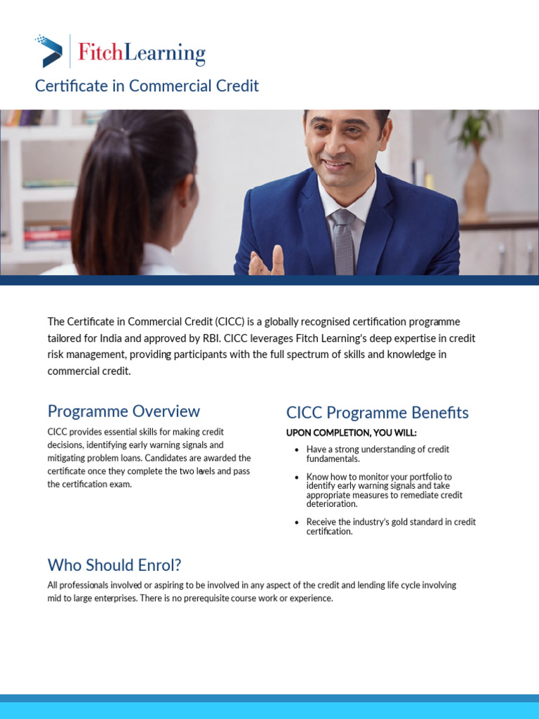 Commercial Credit Certification in India | PDF | Risk | Risk Assessment