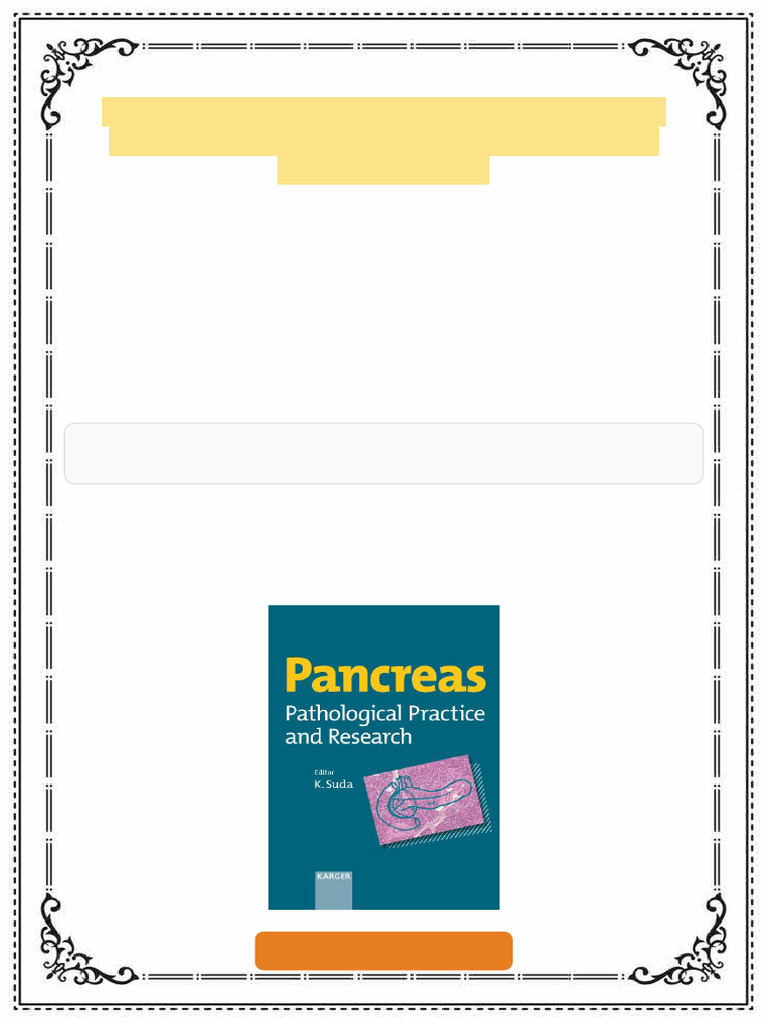 Pancreas Pathological Practice and Research 1st Edition K. Suda ebook revised pdf version | PDF ...