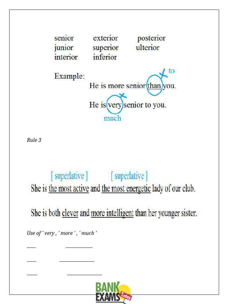English Revision Notes | PDF | Adjective | Linguistic Morphology