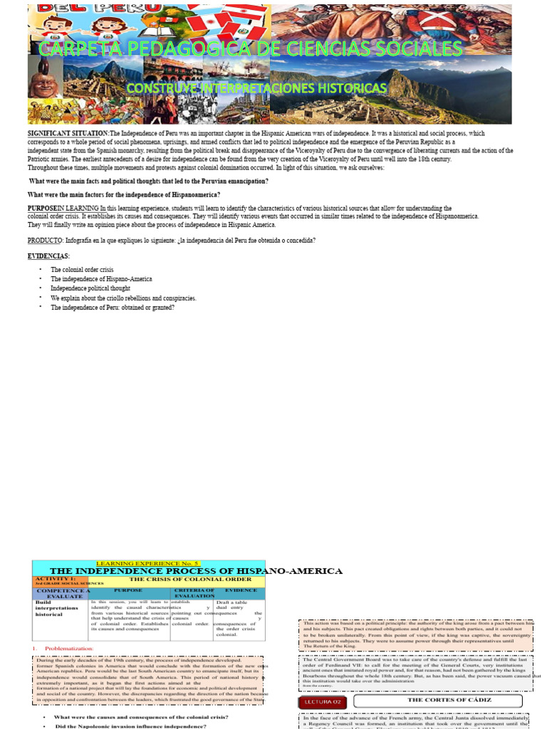 Peru's Path to Independence Explained | PDF