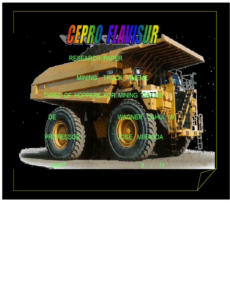 Mining Truck Hopper Design Options | PDF | Truck | Mining