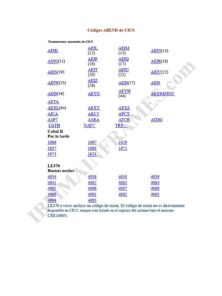 Códigos de Error | PDF | Lenguaje de programación | Puntero ...