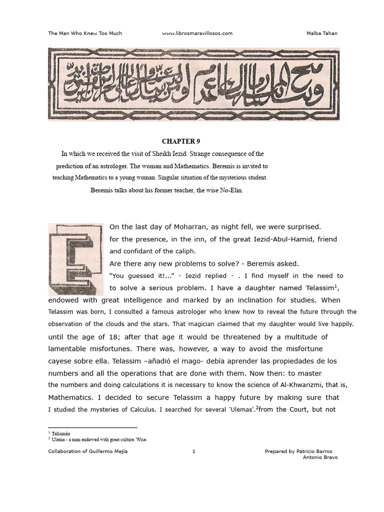 Chapter 9 The Man Who Calculated | PDF | Mathematics