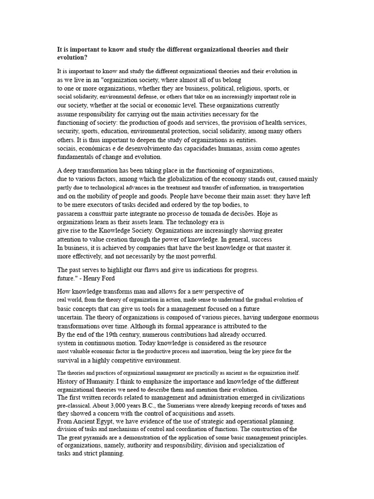 Module 1 - Management of Organizations - Activity 1 | PDF | System ...