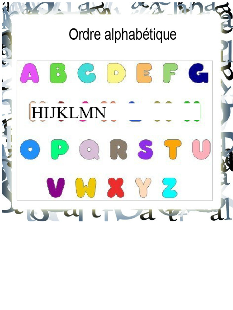 Guide de l'ordre alphabétique des mots | PDF