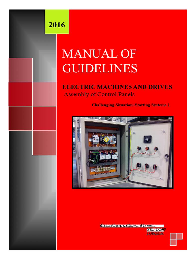 Electric Machines Control Panel Manual | PDF | Electrical Connector ...