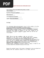 Court Adjournment Request Letter Sample | PDF