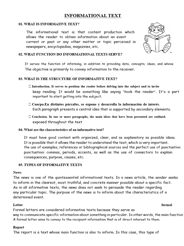 Understanding Informative Text Types | PDF | Information | News
