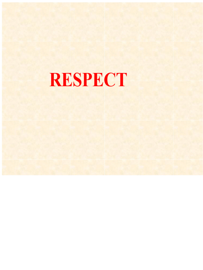The Respect Complete Slide | PDF