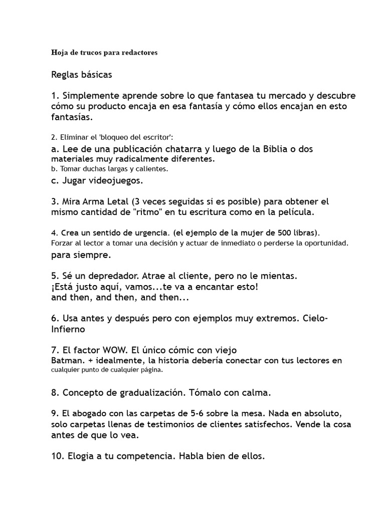 Ben Settle - Redacción publicitaria | PDF