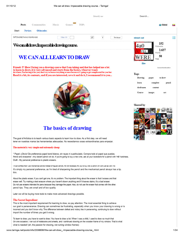We Can All Draw. Impeccable Drawing Course | PDF | Drawing | Pencil