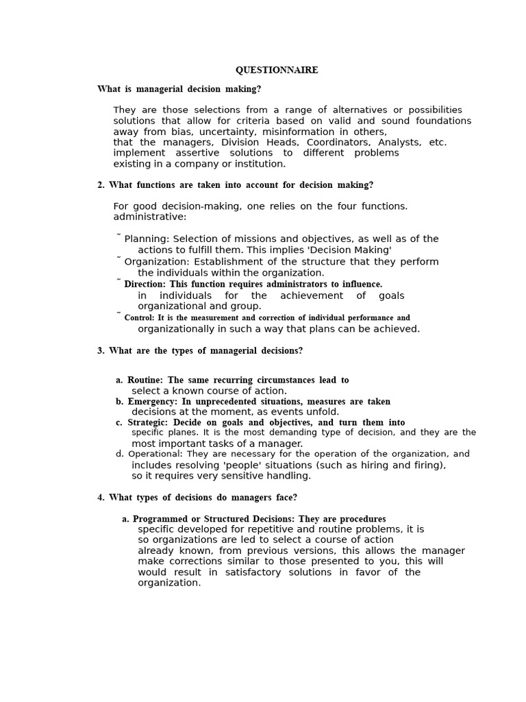 Managerial Decision Making Guide | PDF | Decision Making | Bias