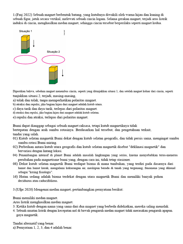 Magnetisme dan Medan Magnet Bumi | PDF