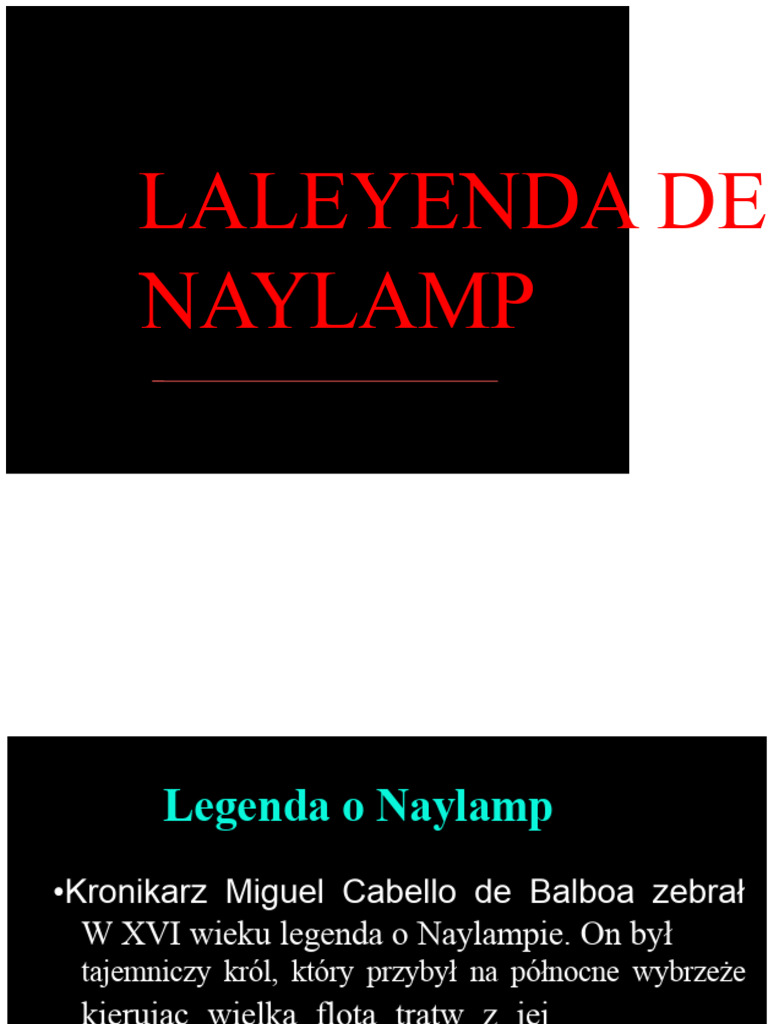 Legenda o Naylamp | PDF