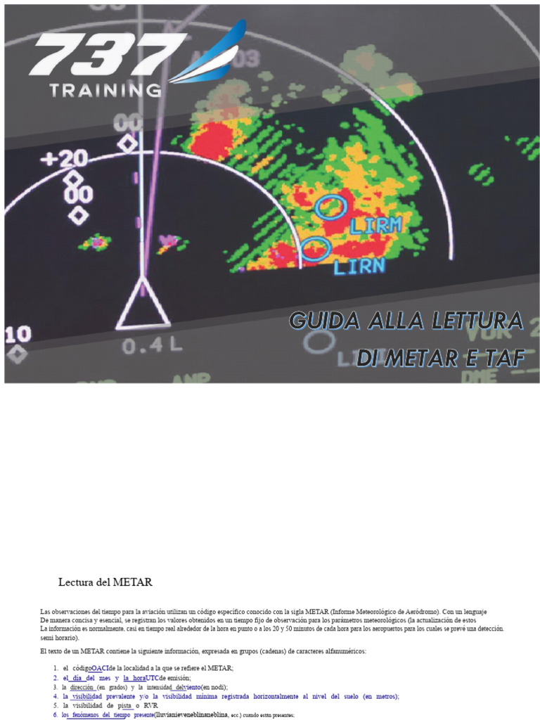 Guía Completa del METAR para Aviación | PDF | Nube | Herida